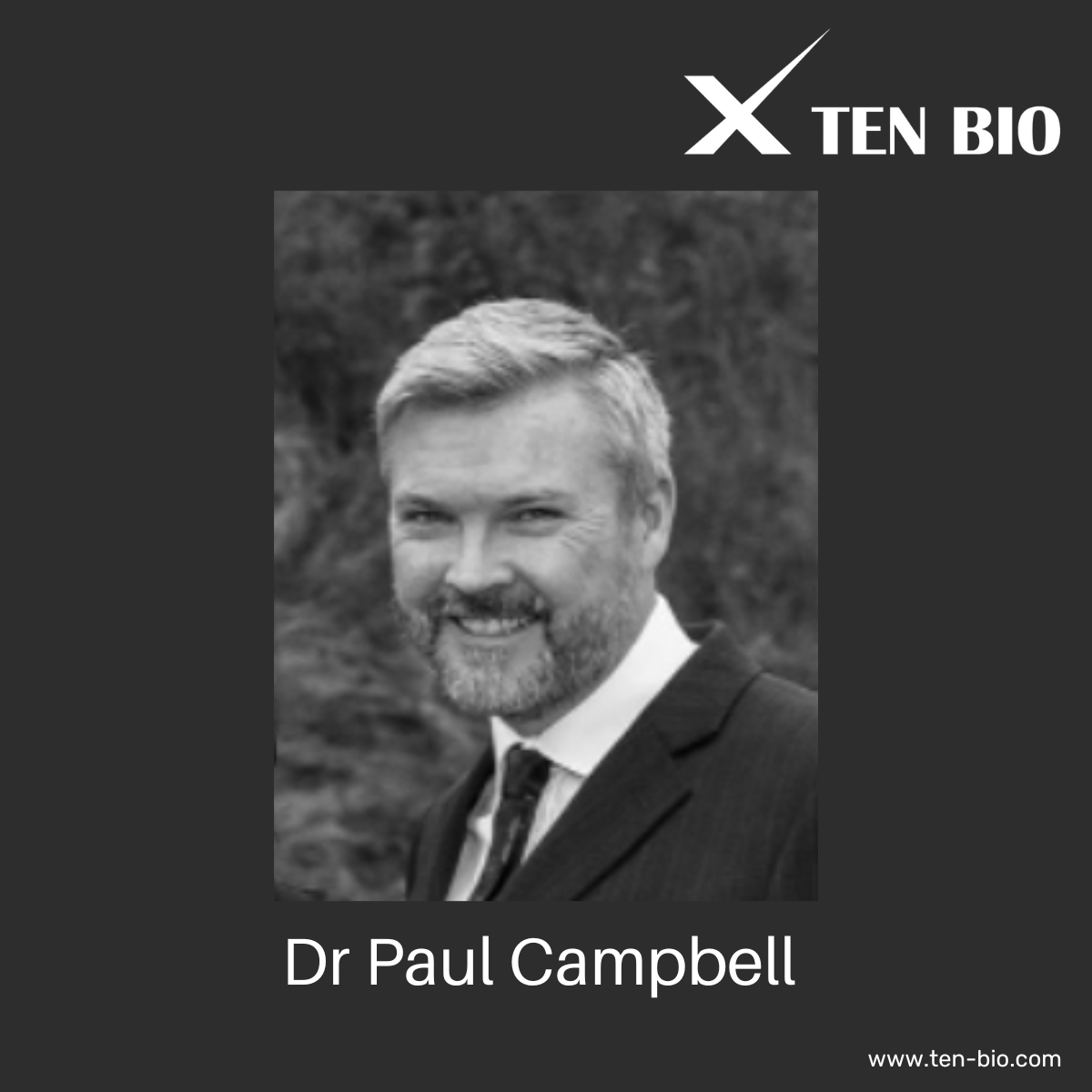 Dr Paul Campbell seconded to Ten Bio through UK Medical Research ...