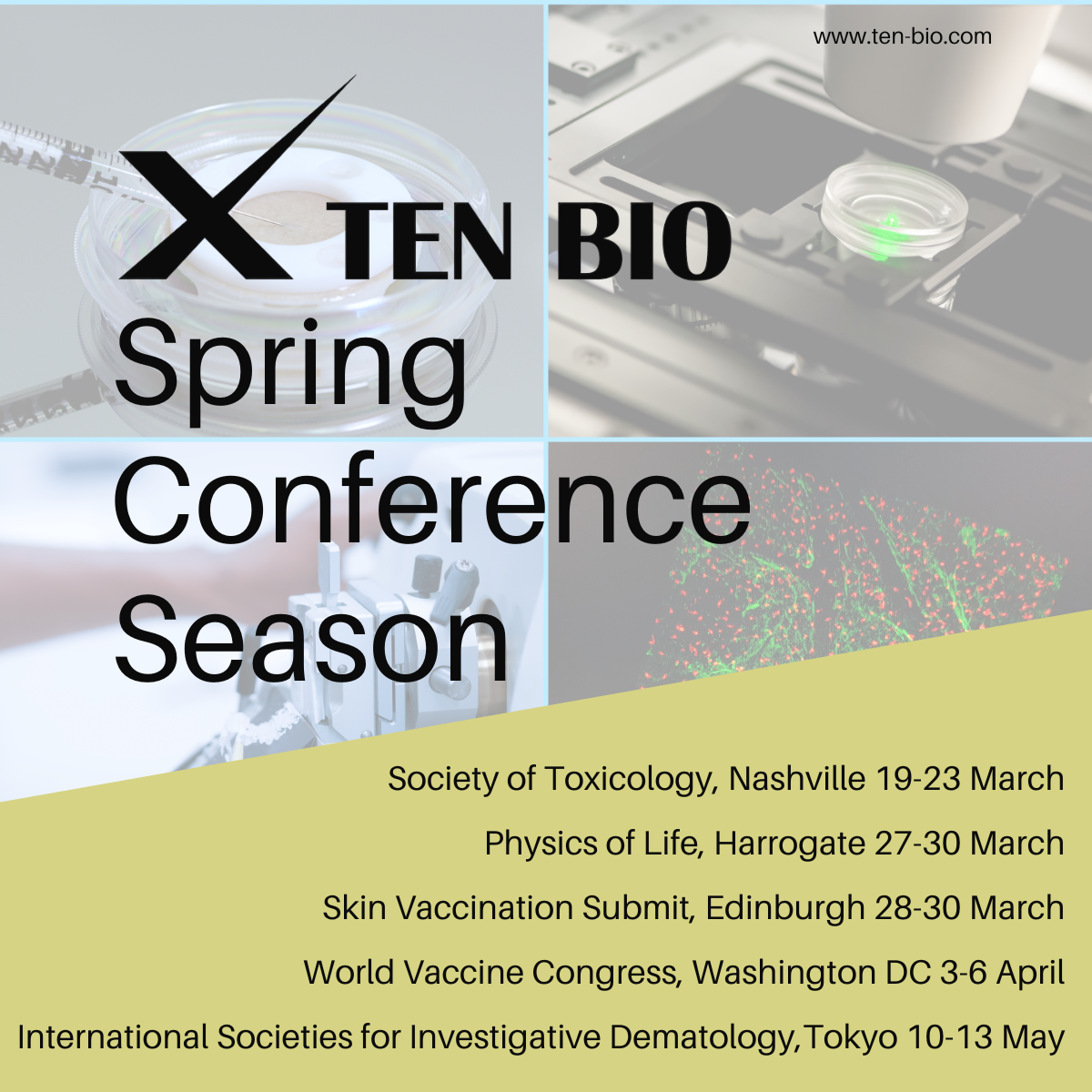 Spring Conference Season - Ten Bio